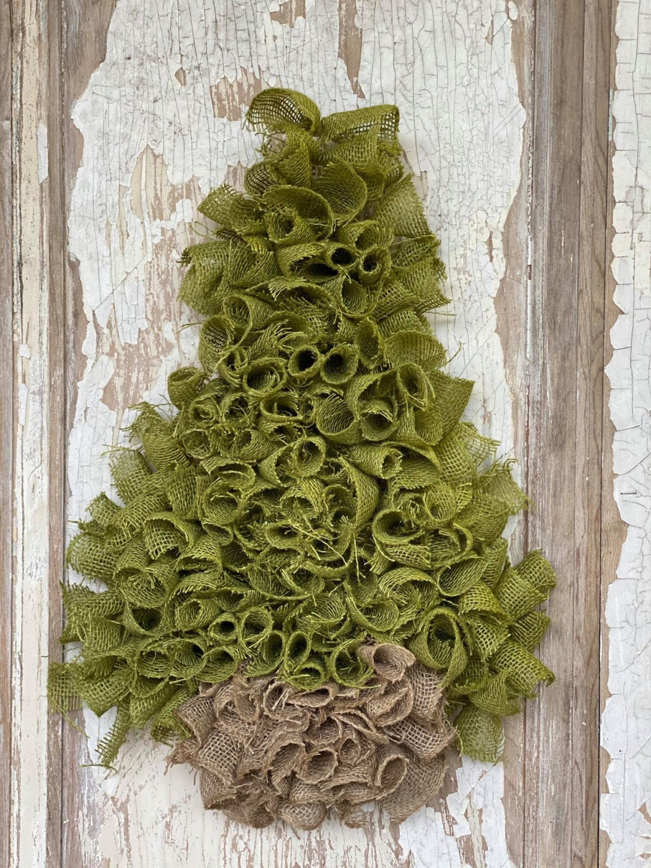 DIY Plastic Canvas Tree - The Shabby Tree