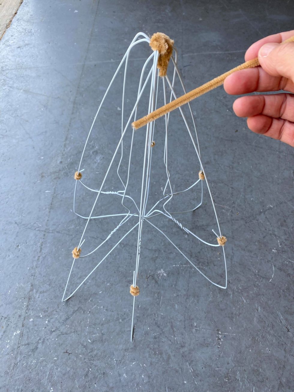 DIY Metal Hanger Tree - The Shabby Tree