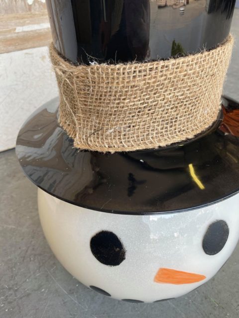 DIY Glass Snowman Head - The Shabby Tree