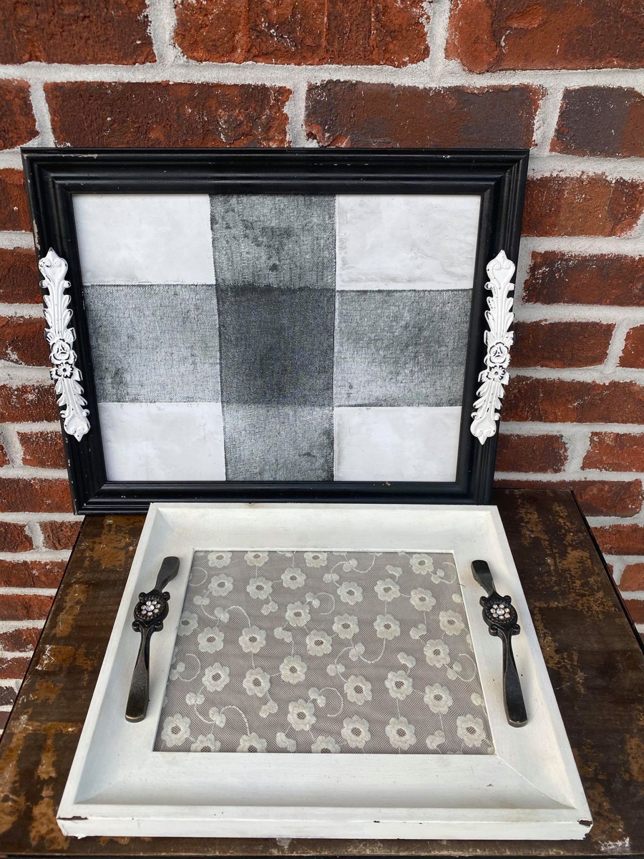 DIY Picture Frame Tray - The Shabby Tree