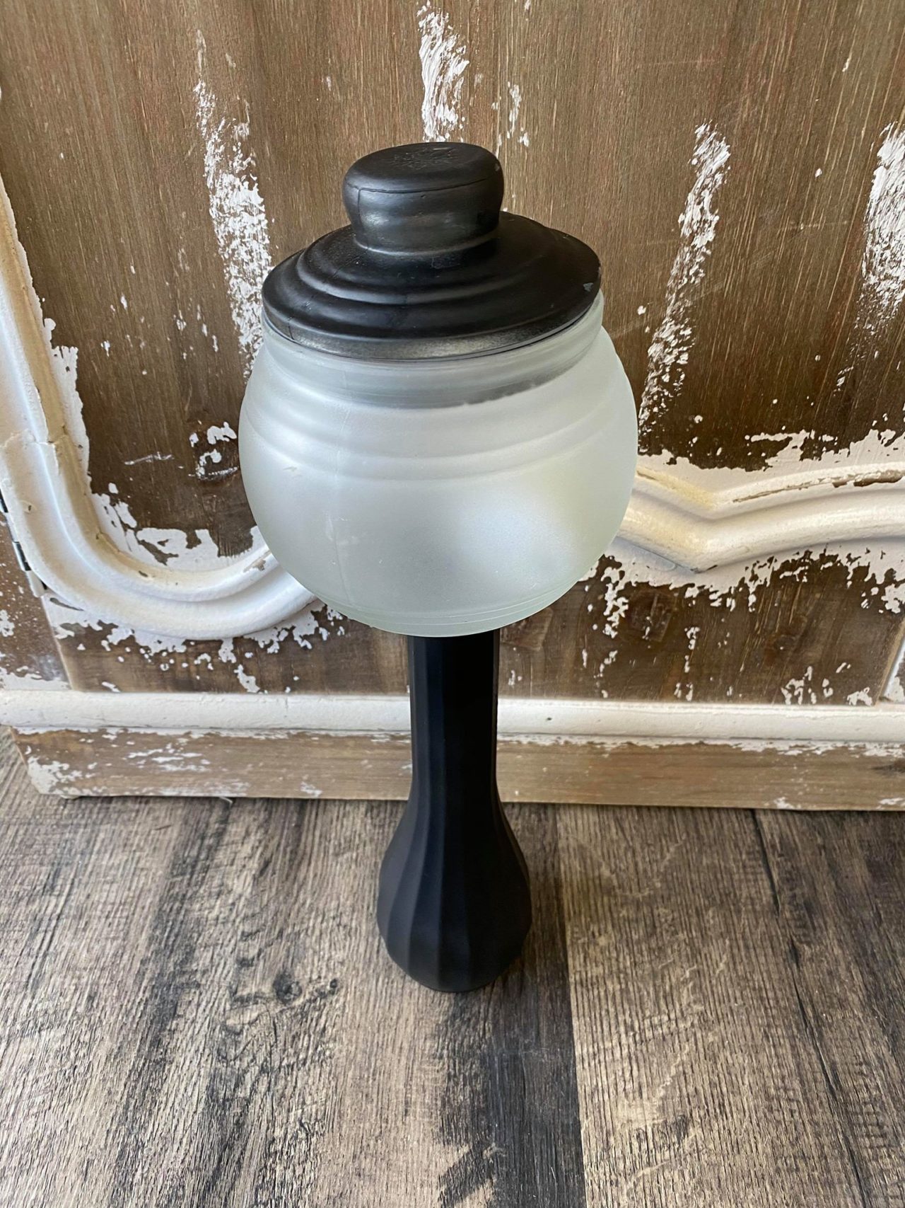 DIY Glass Lamp Post - The Shabby Tree