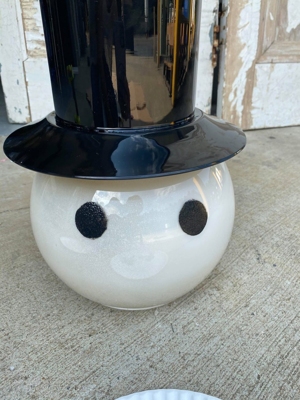 DIY Glass Snowman Head - The Shabby Tree