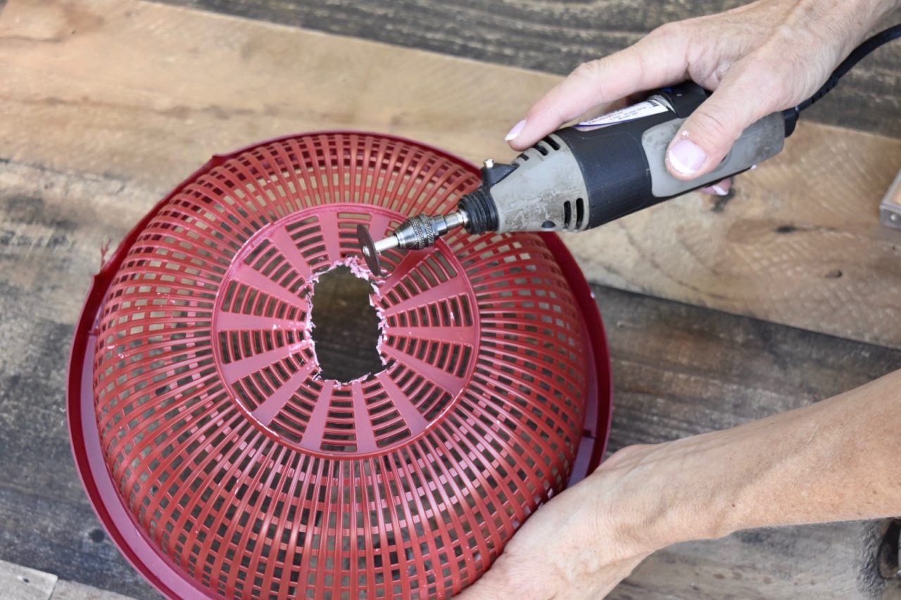 DIY Colander Ornament - The Shabby Tree