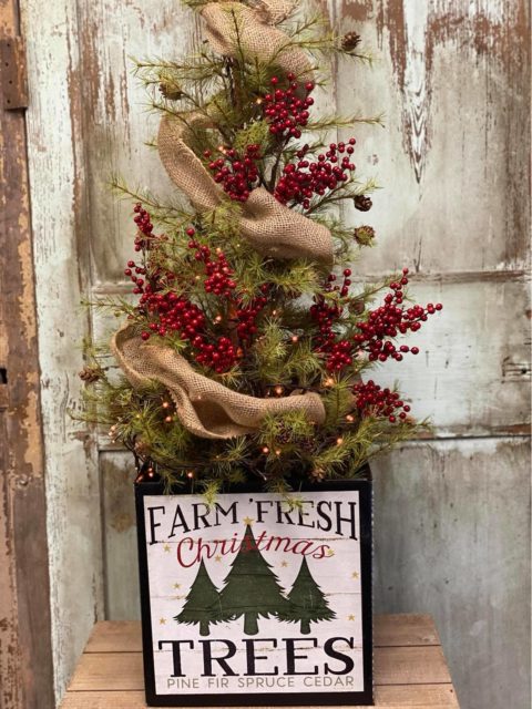 Cardboard Holiday Tree Box - The Shabby Tree