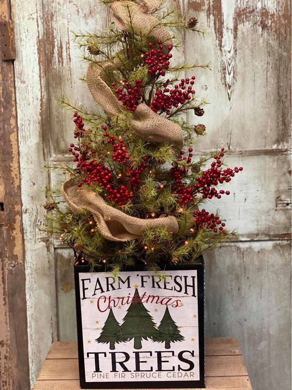 Cardboard Holiday Tree Box - The Shabby Tree