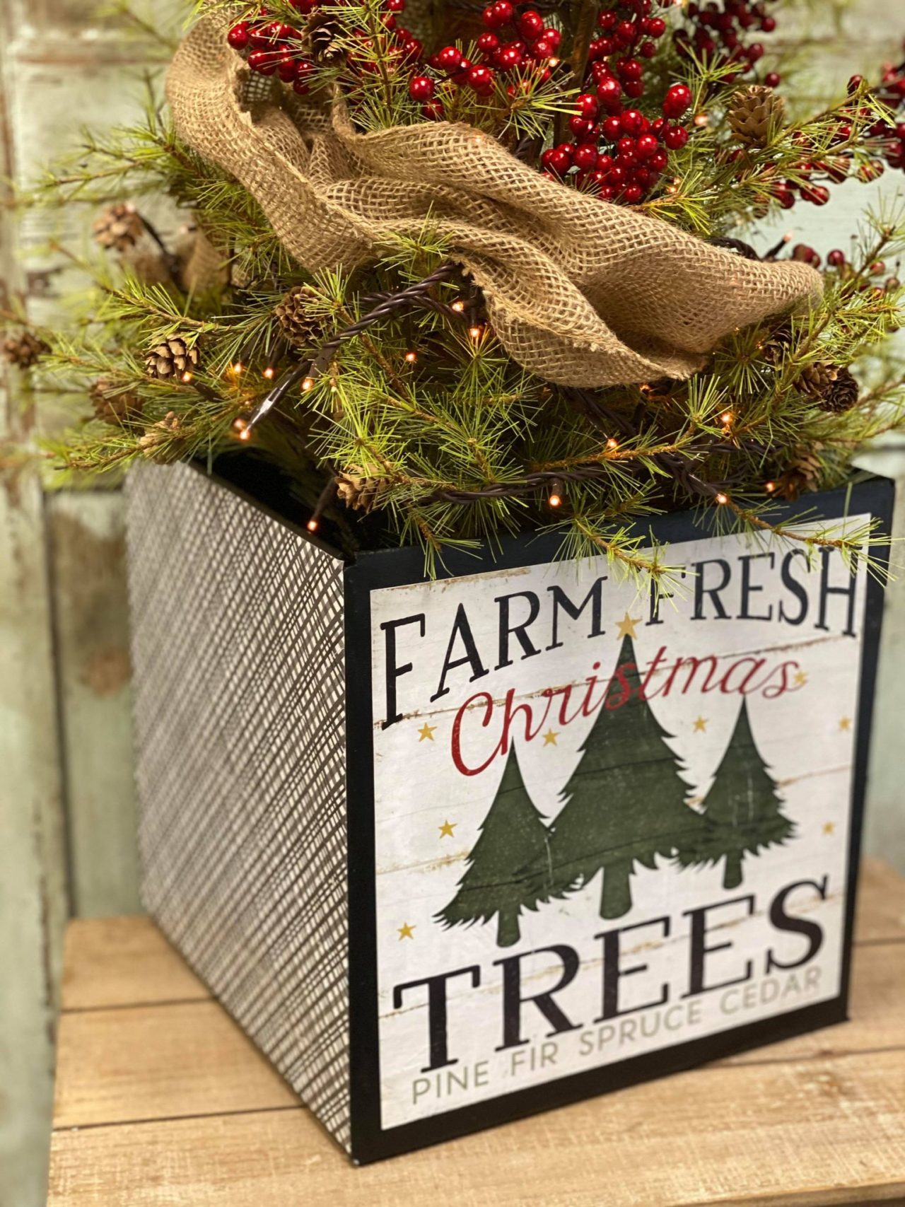 Cardboard Holiday Tree Box - The Shabby Tree