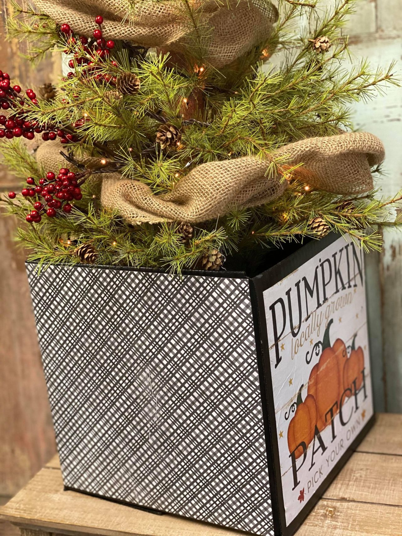 Cardboard Holiday Tree Box - The Shabby Tree