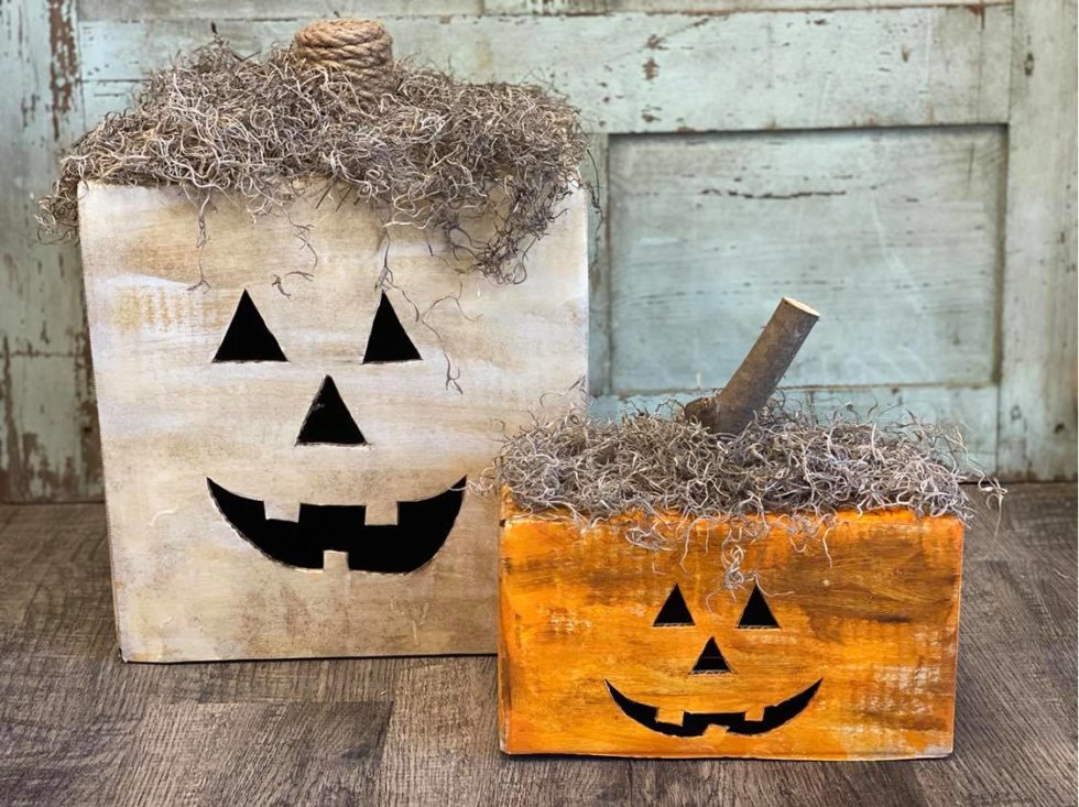 DIY Box Pumpkin - The Shabby Tree