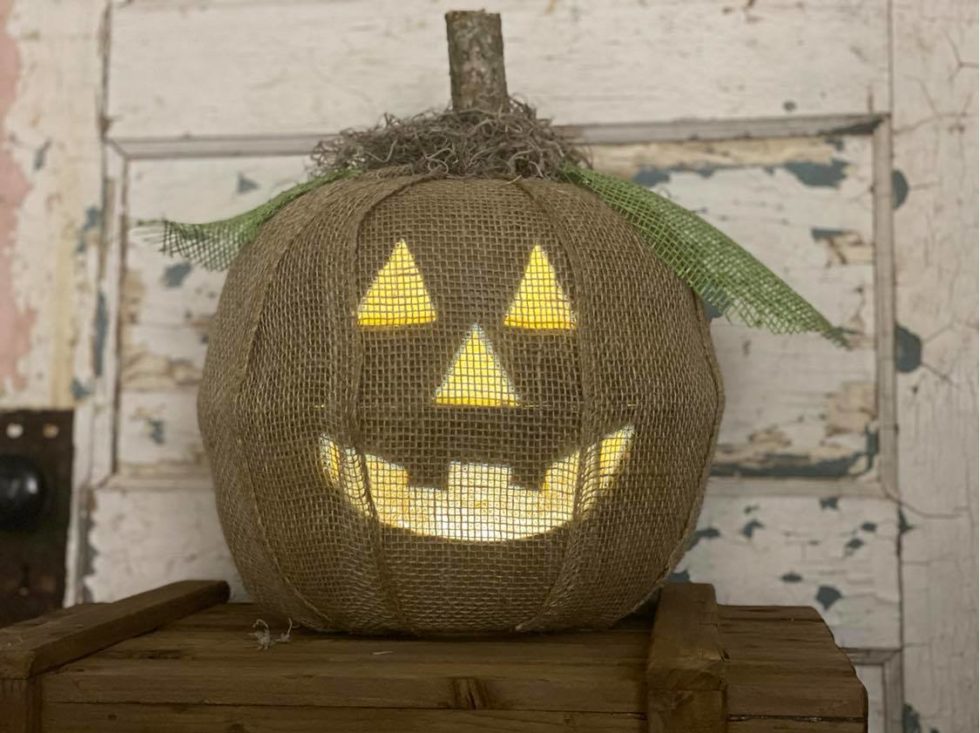 DIY Jack O' Lantern Pumpkin - The Shabby Tree