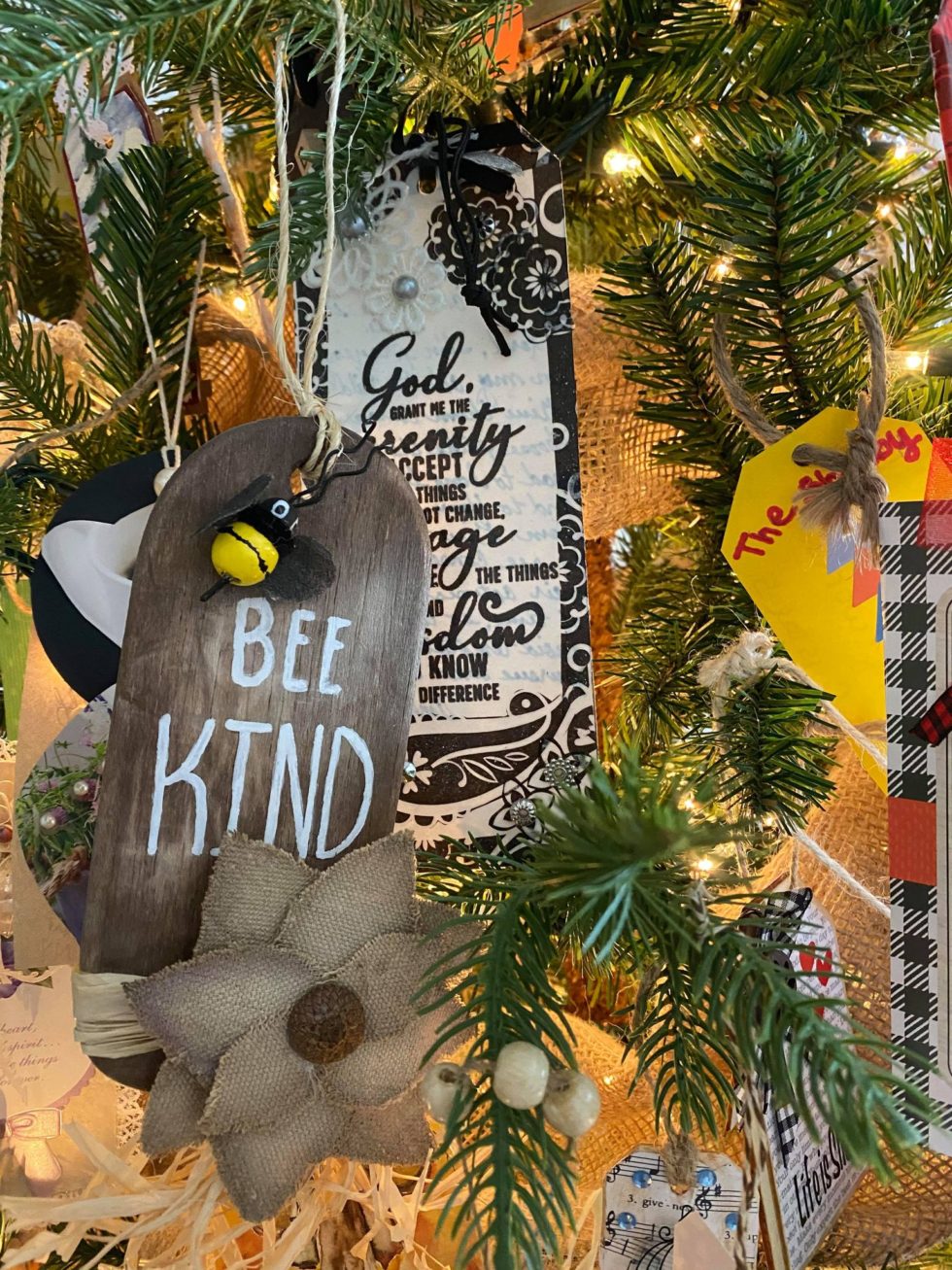 Our Prayer And Thankful Tag Tree And Wall - The Shabby Tree