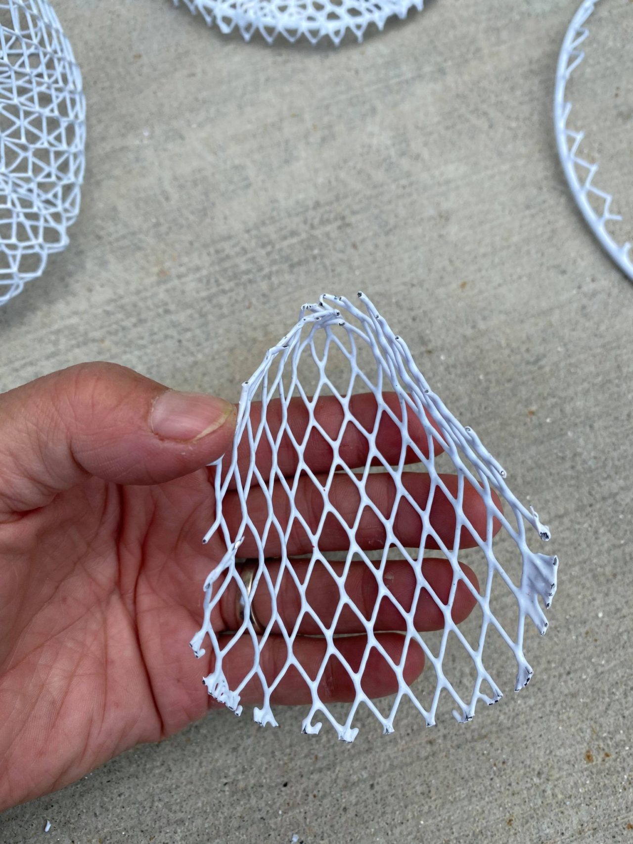 DIY Wire Mesh Pumpkin - The Shabby Tree
