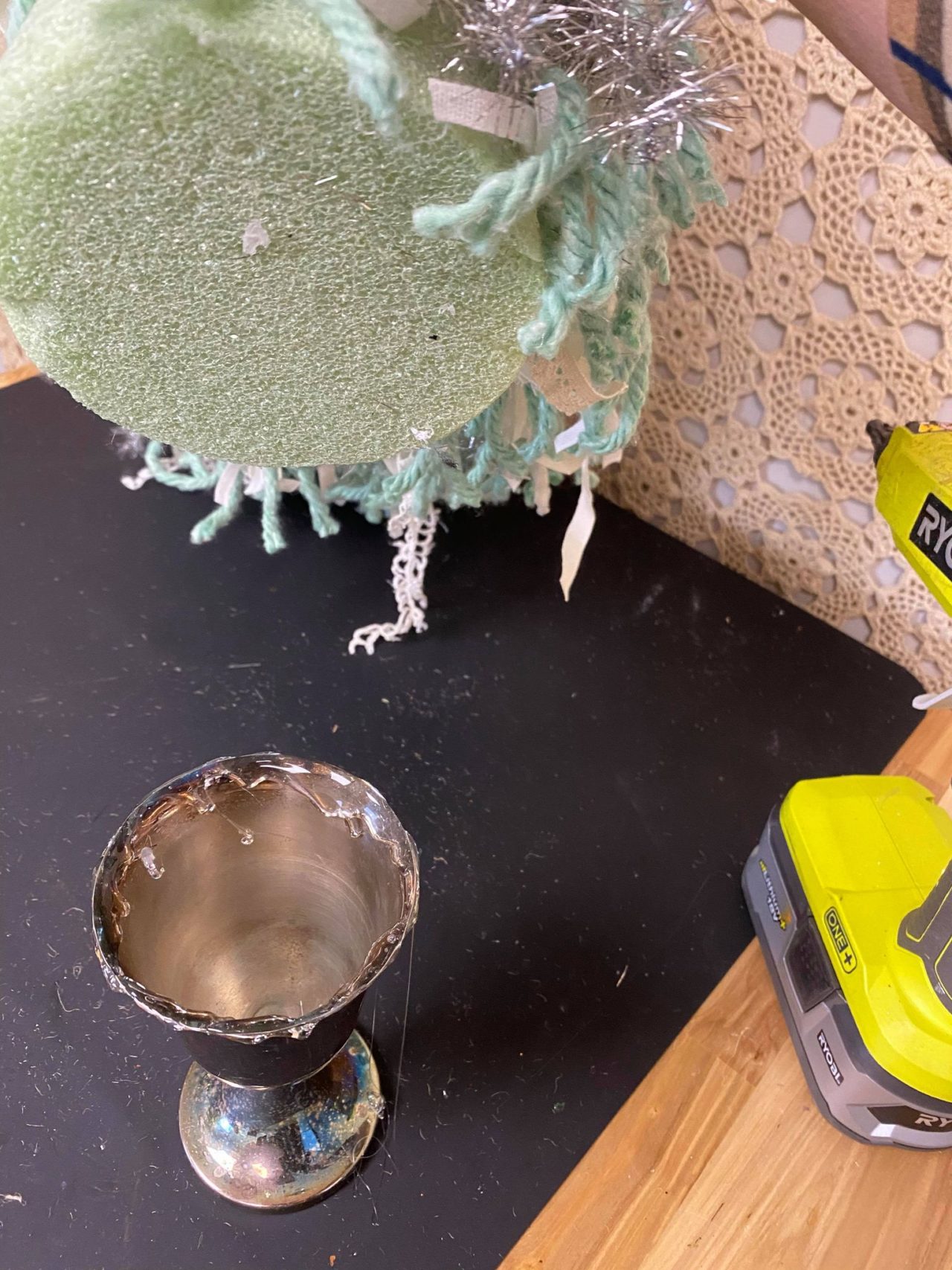 DIY Mop Tree - The Shabby Tree