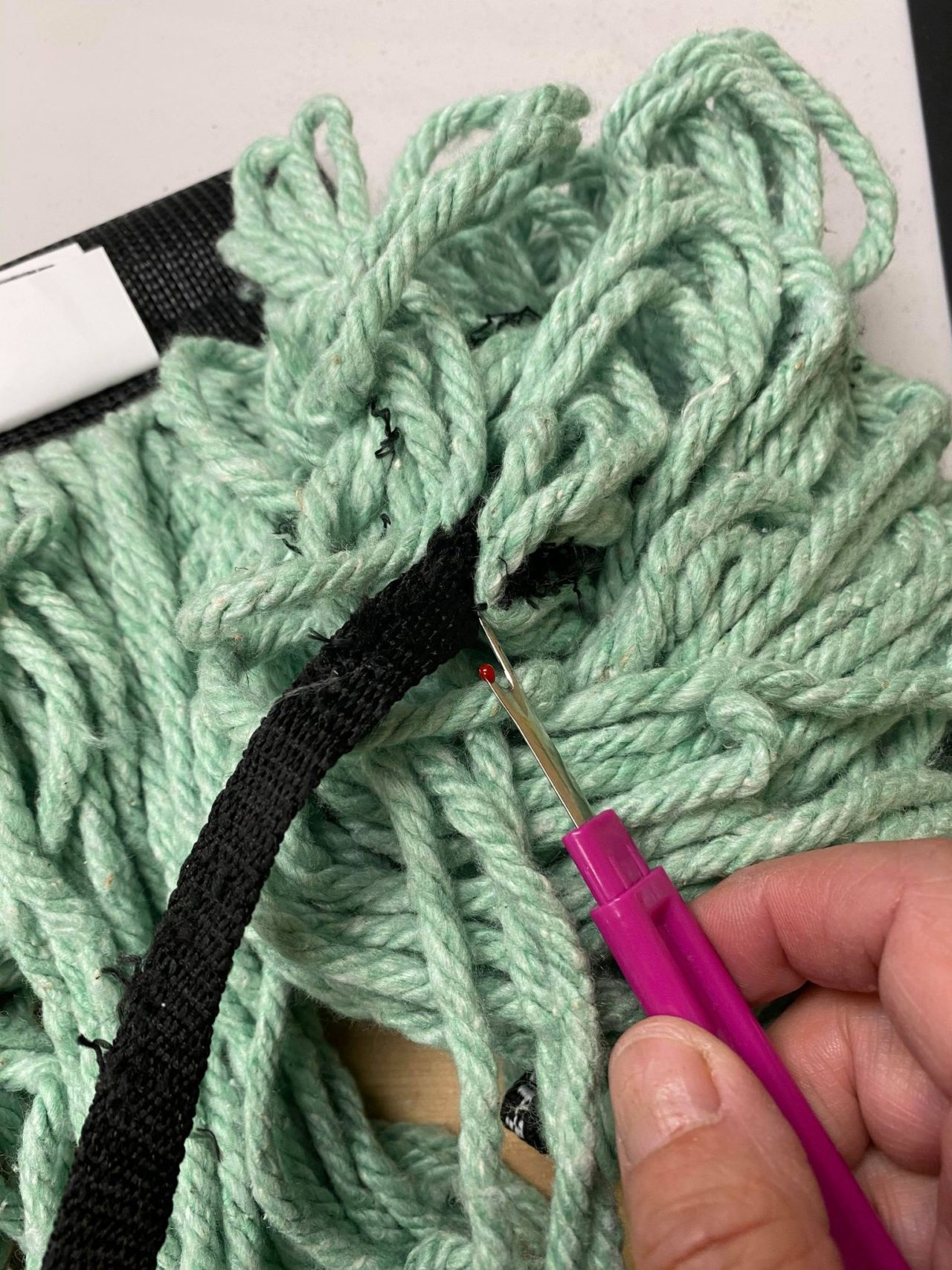 DIY Mop Tree - The Shabby Tree