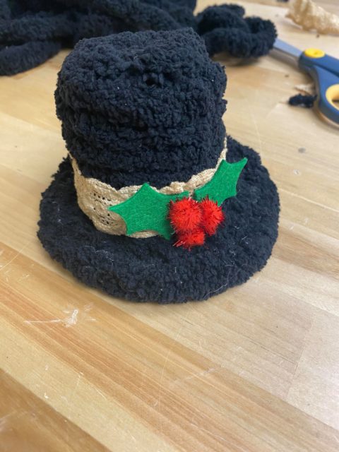 DIY Snowman Hat Ornament - The Shabby Tree