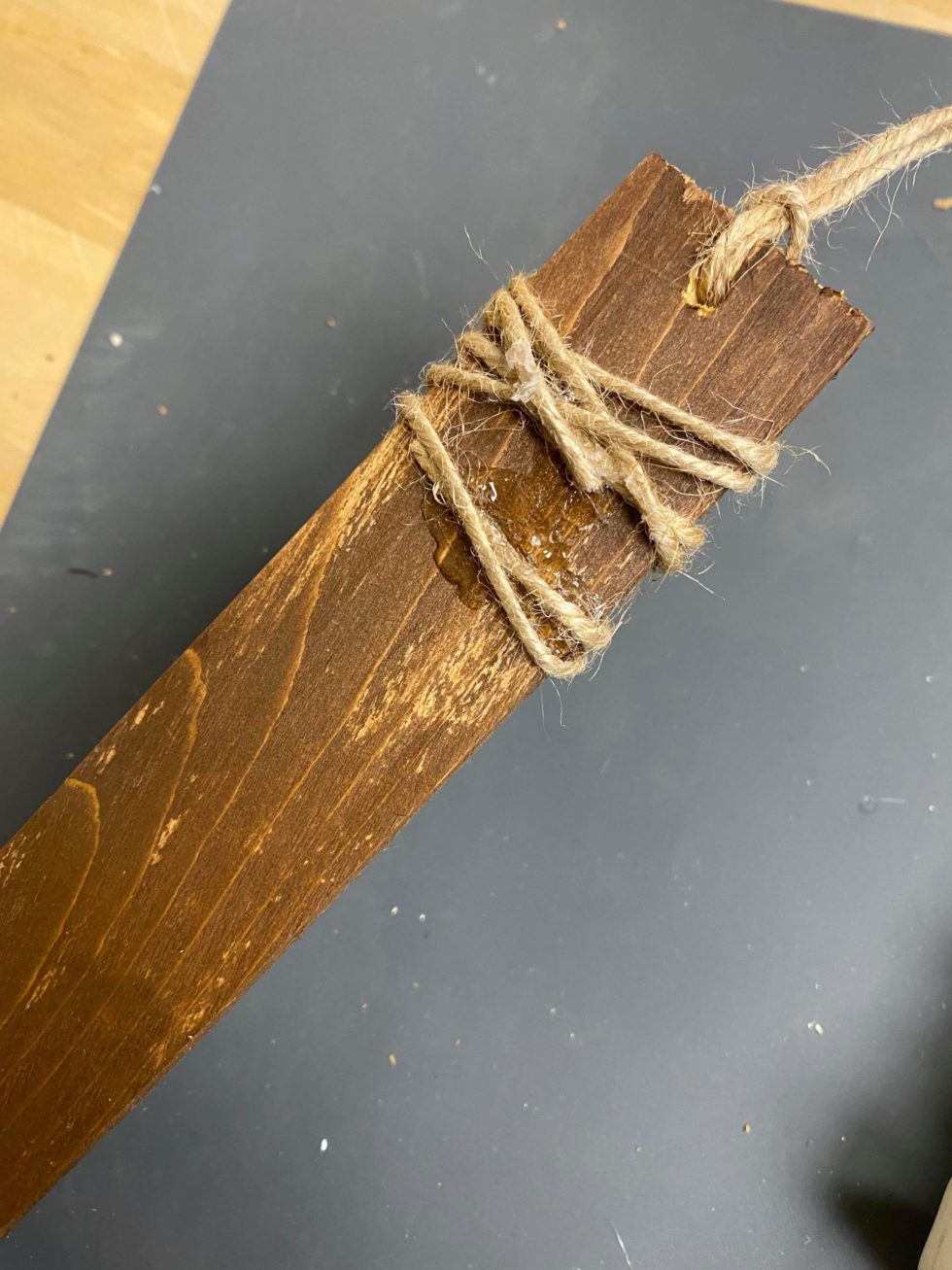 DIY wooden Shim Tree Ornament - The Shabby Tree