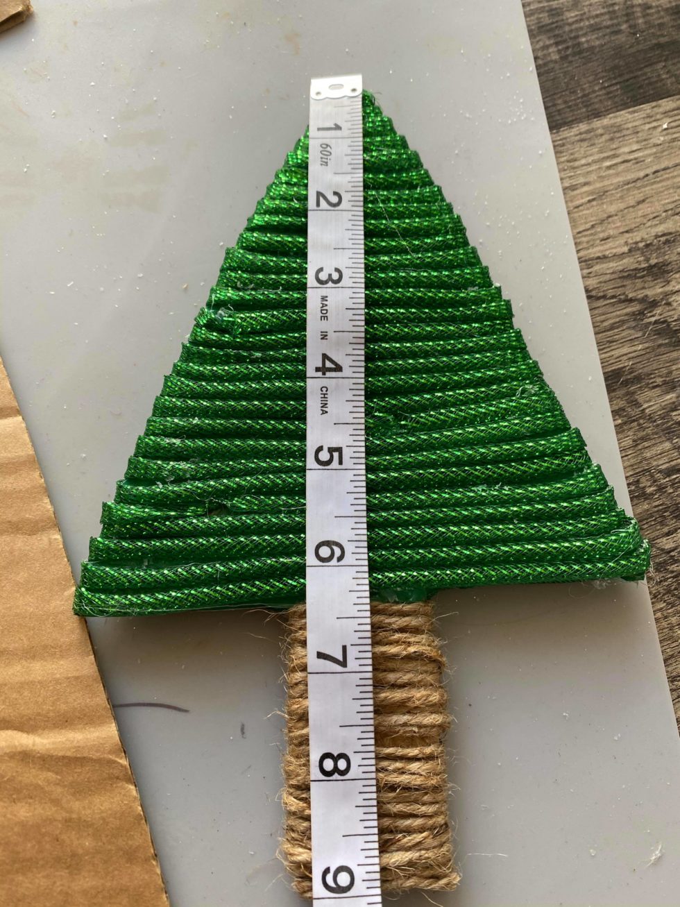 DIY Mesh Tube Tree Ornament - The Shabby Tree