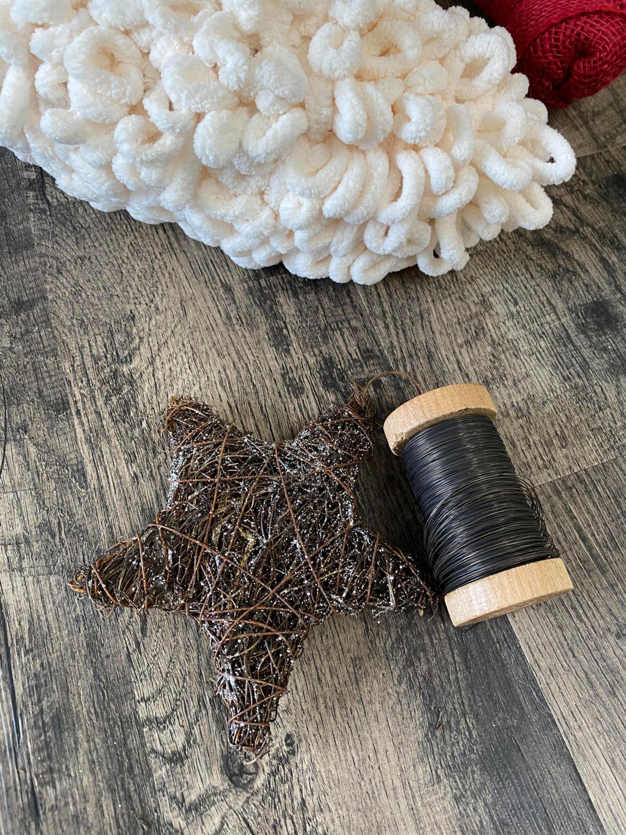 DIY Crescent Moon Santa Head - The Shabby Tree