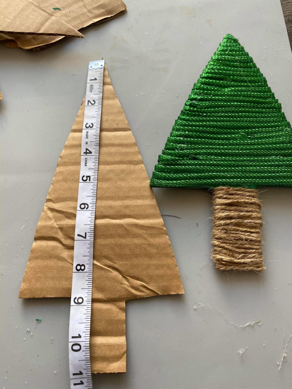 DIY Mesh Tube Tree Ornament - The Shabby Tree