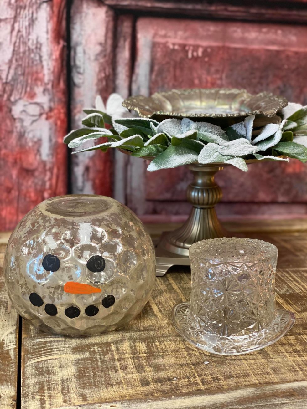 Fun And Unique Snowman Head - The Shabby Tree