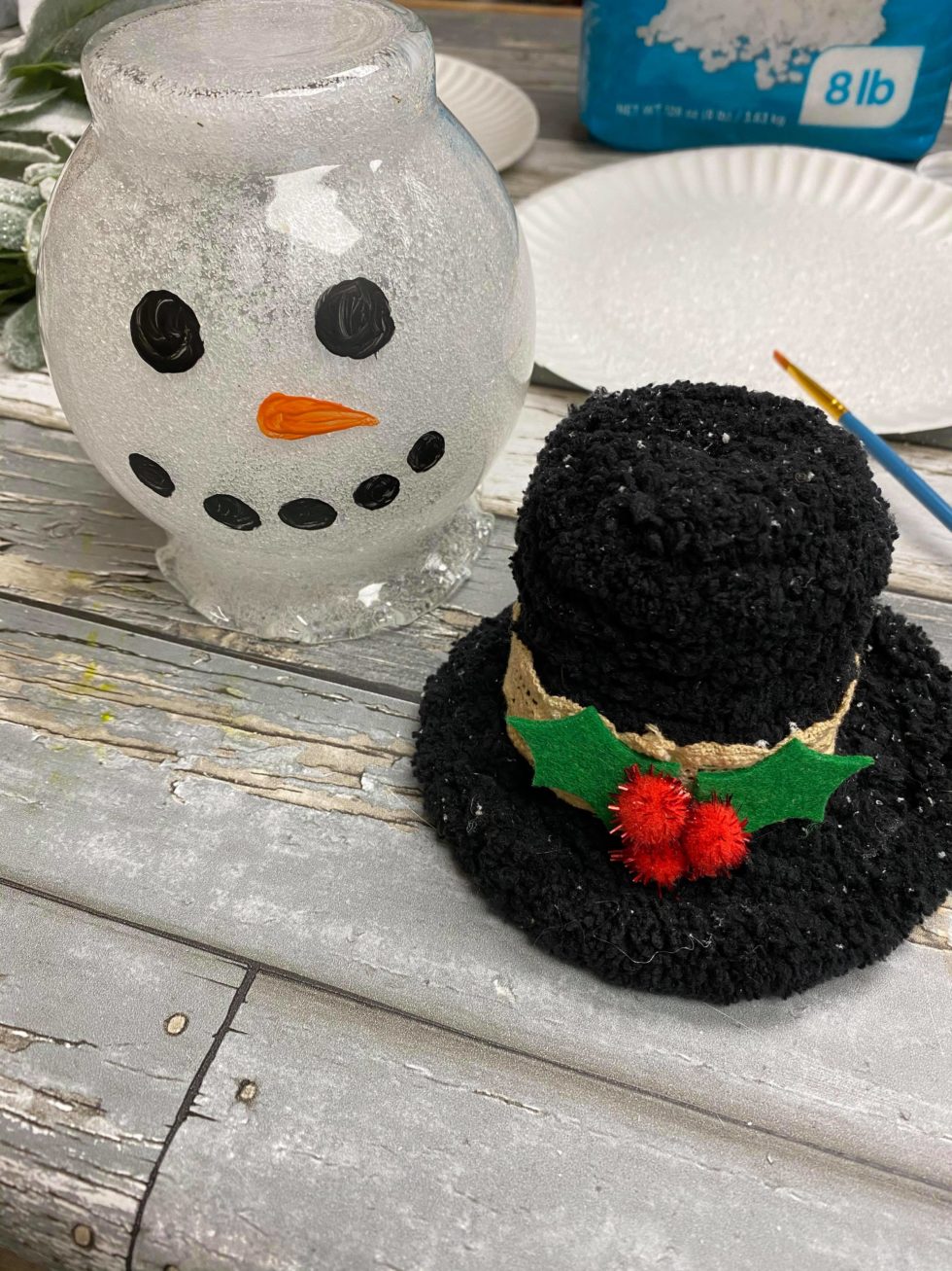 Fun And Unique Snowman Head - The Shabby Tree