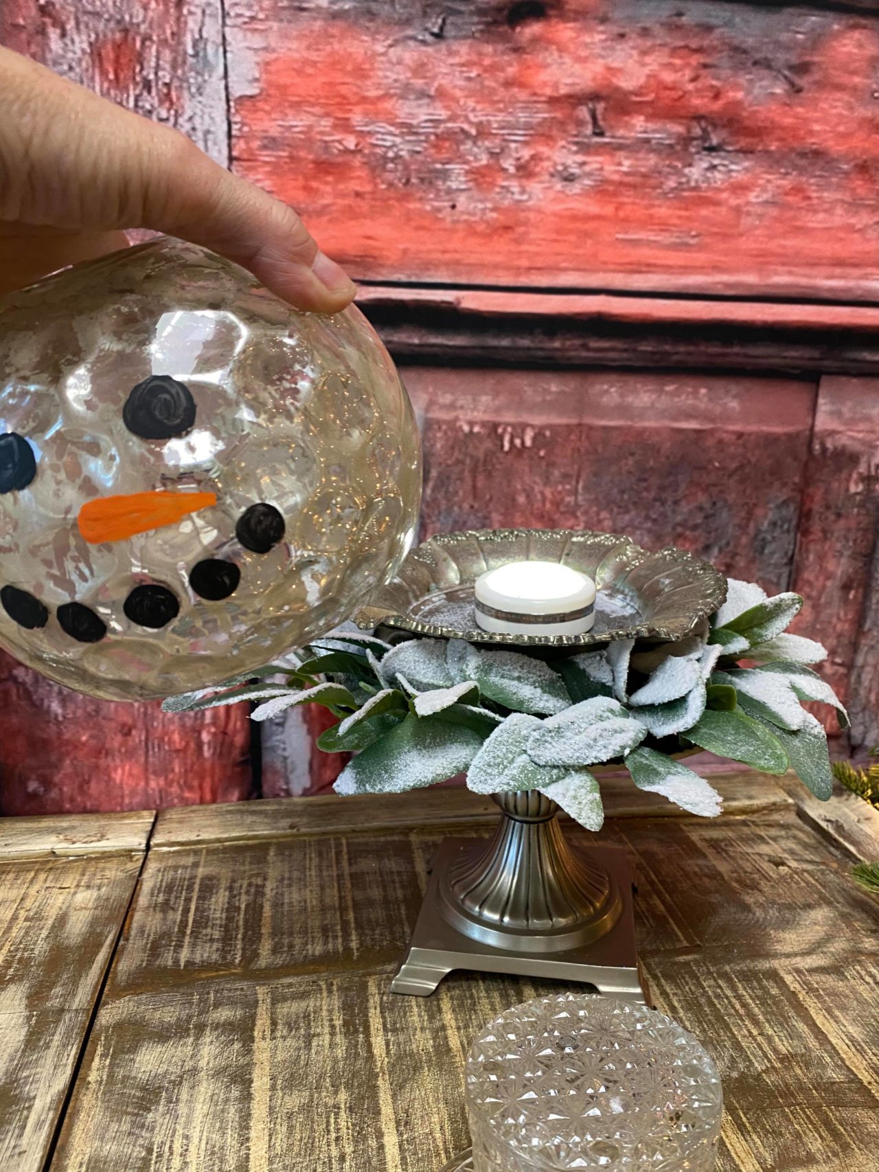 Fun And Unique Snowman Head - The Shabby Tree