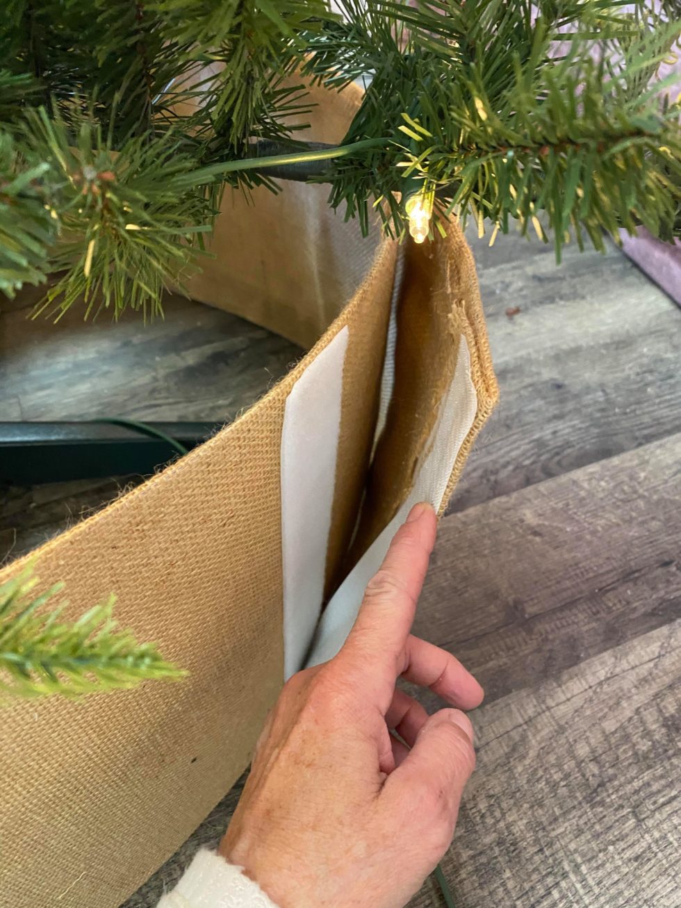 DIY Poster Board Tree Collar - The Shabby Tree