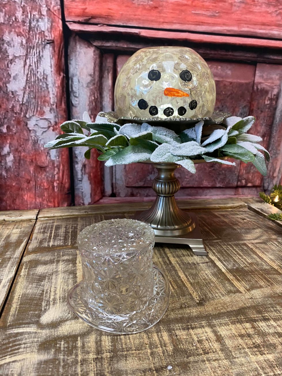 Fun And Unique Snowman Head - The Shabby Tree