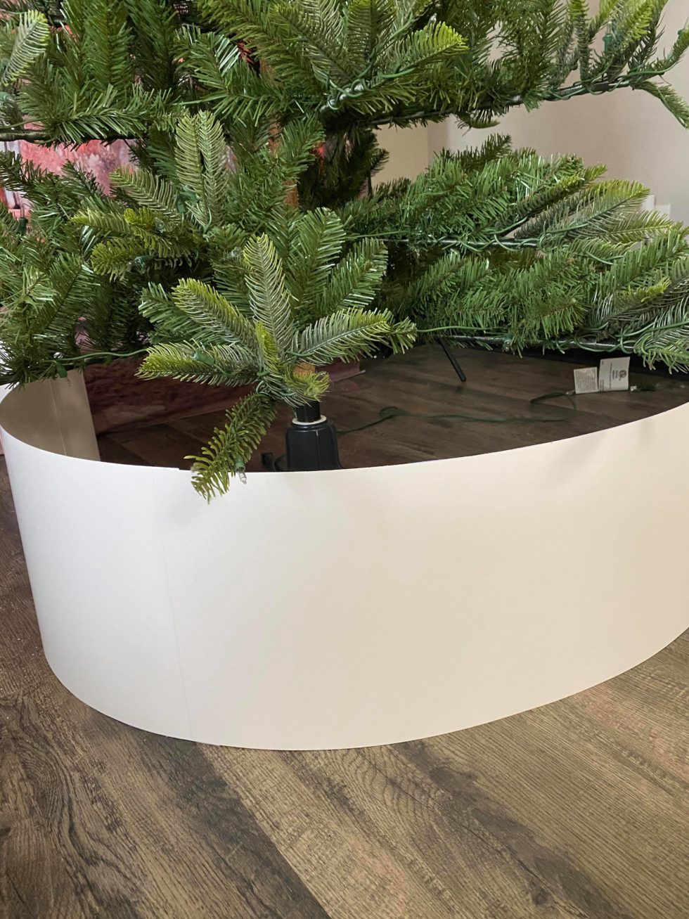 DIY Poster Board Tree Collar - The Shabby Tree