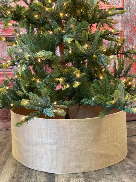 DIY Poster Board Tree Collar - The Shabby Tree