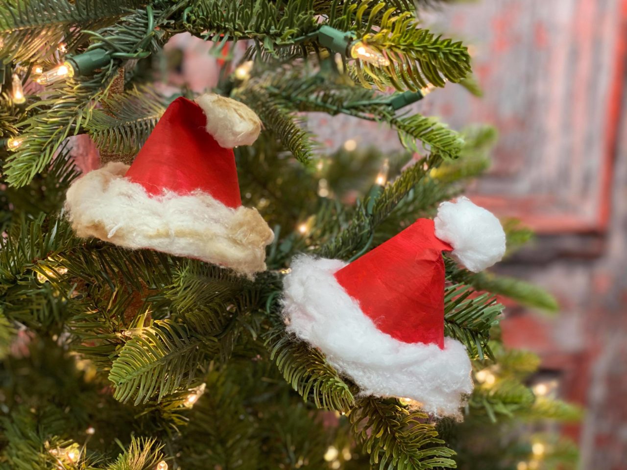 Paper Plate Santa Hat - The Shabby Tree