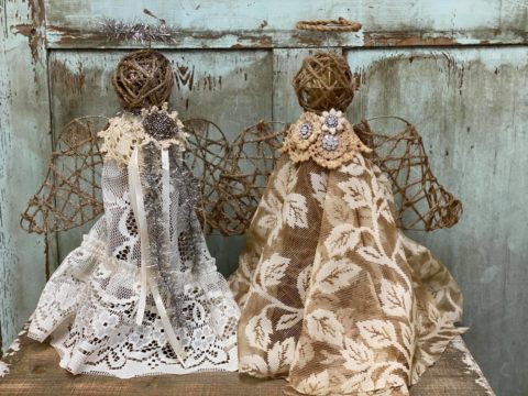 DIY Decorative Angel Tree Topper - The Shabby Tree