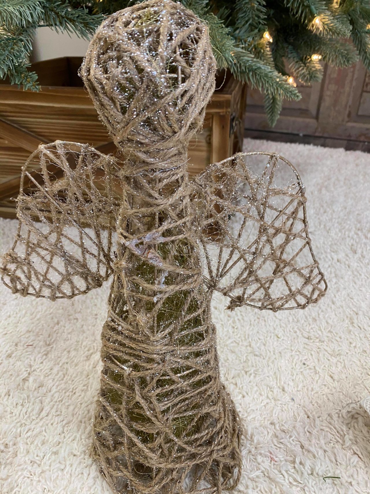 DIY Decorative Angel Tree Topper - The Shabby Tree
