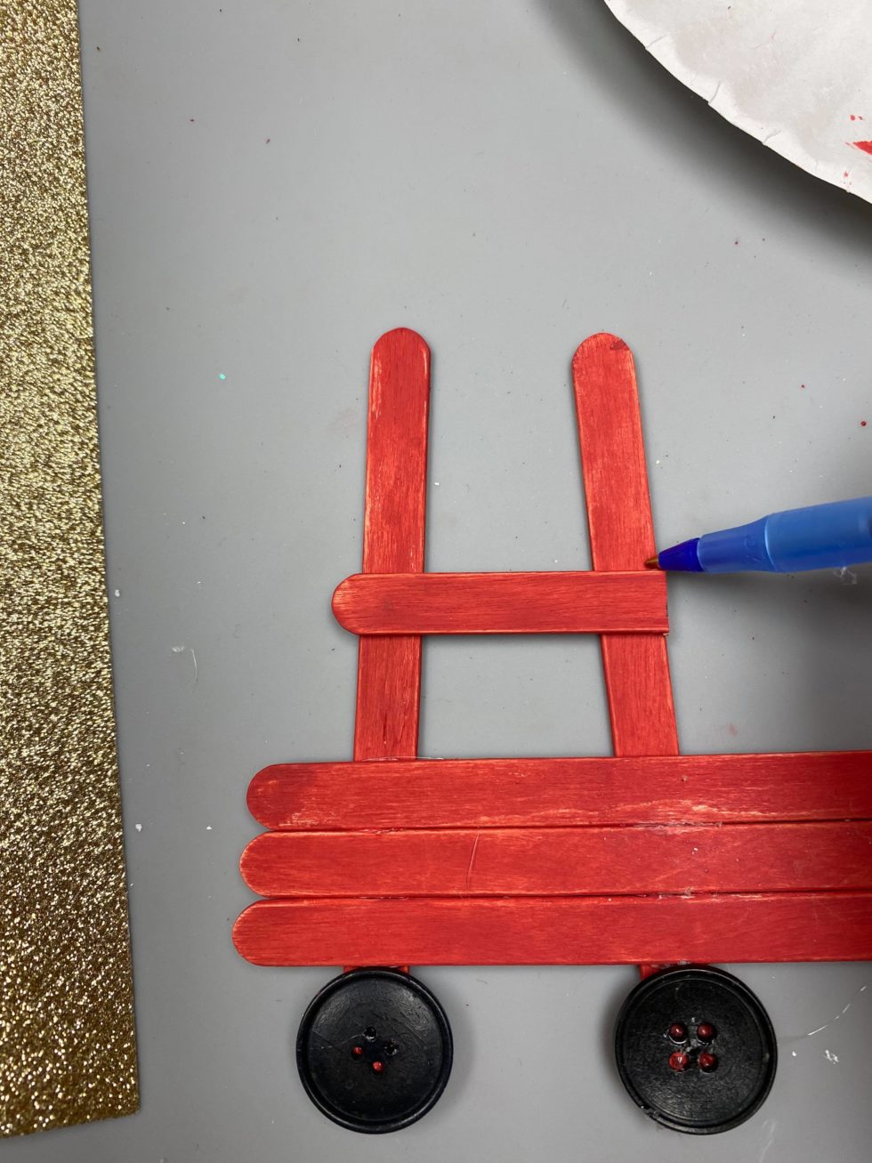 Popsicle Stick Truck Ornament - The Shabby Tree