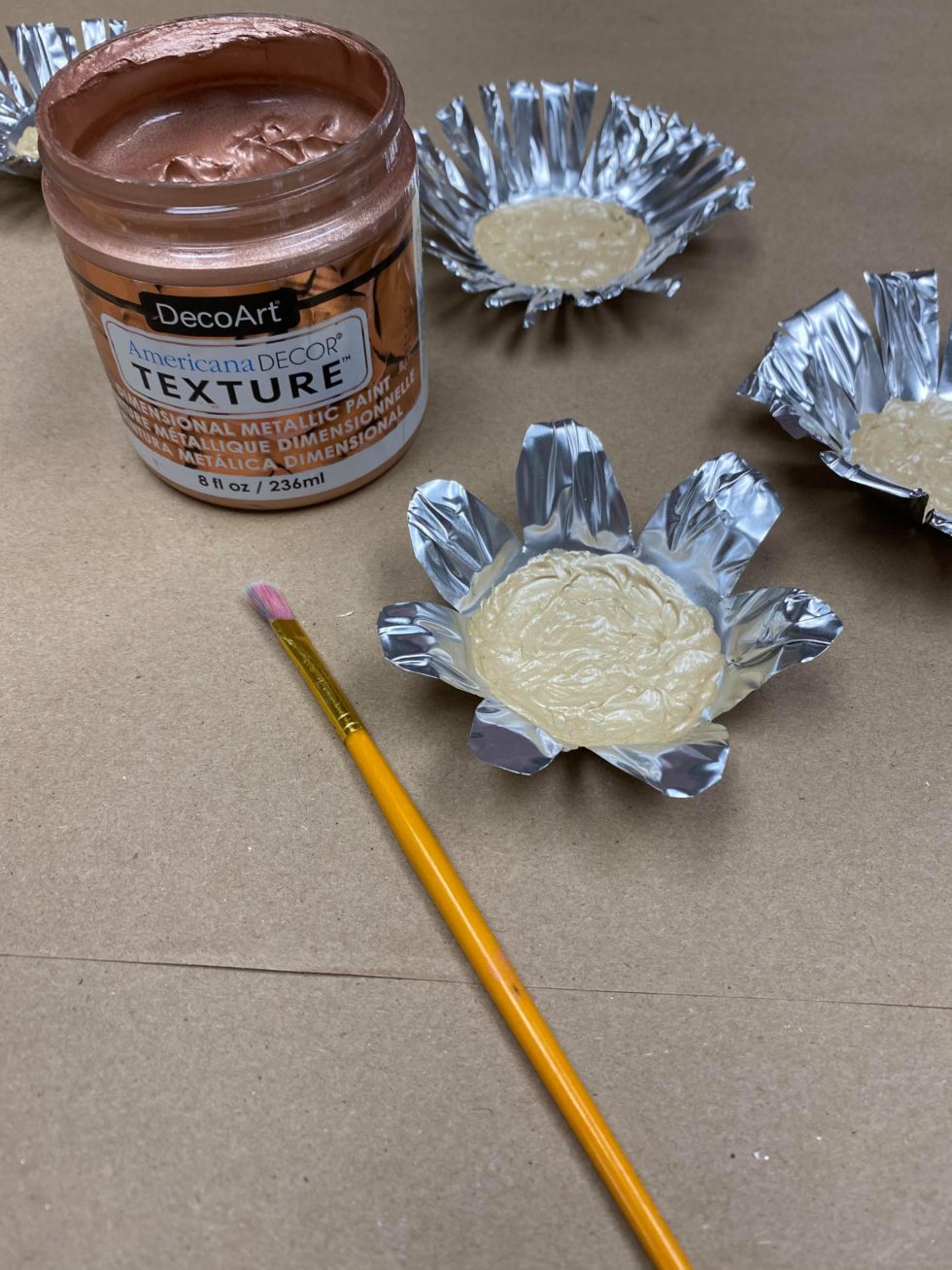 DIY Small Foil Flowers - The Shabby Tree