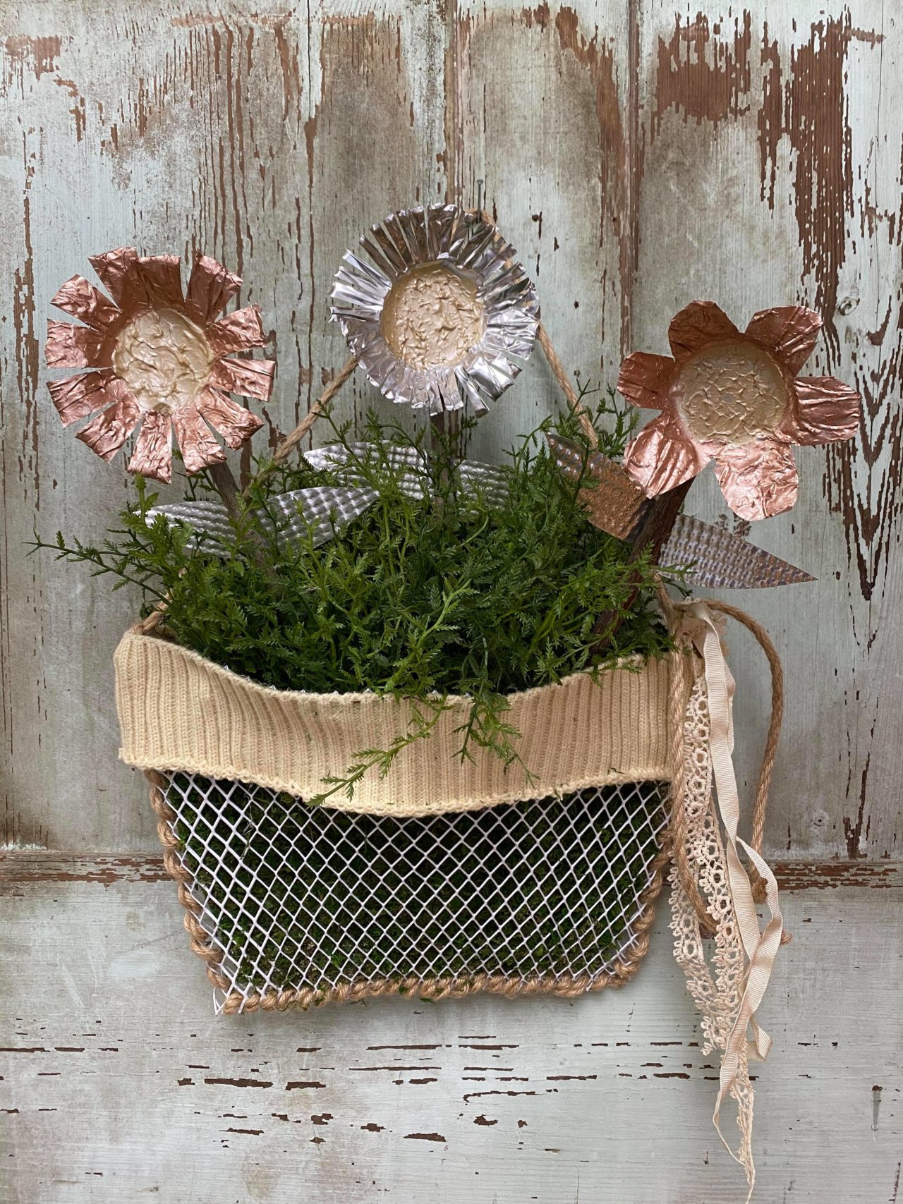 DIY Small Foil Flowers - The Shabby Tree