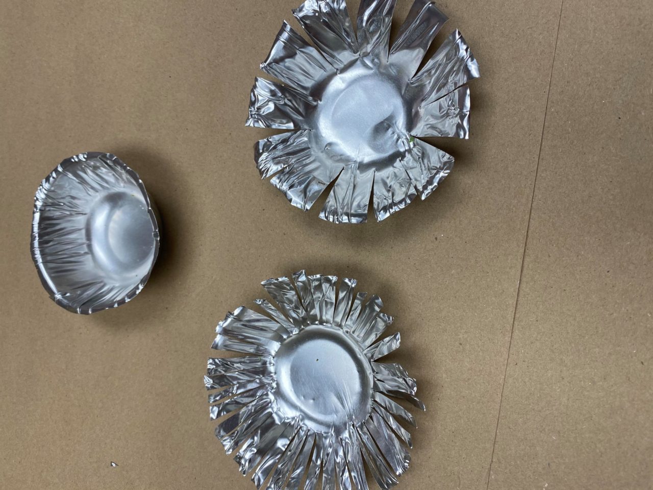 DIY Small Foil Flowers - The Shabby Tree