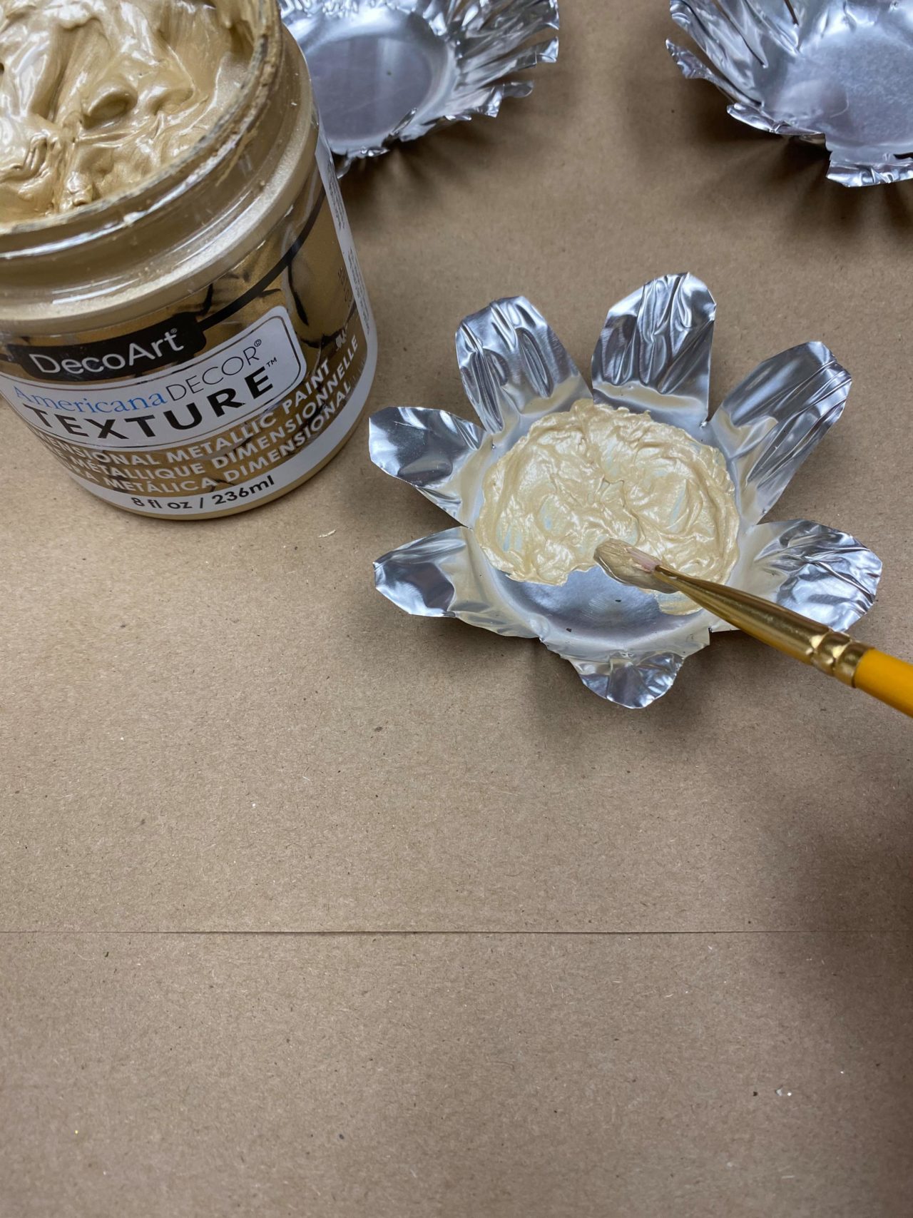 DIY Small Foil Flowers - The Shabby Tree