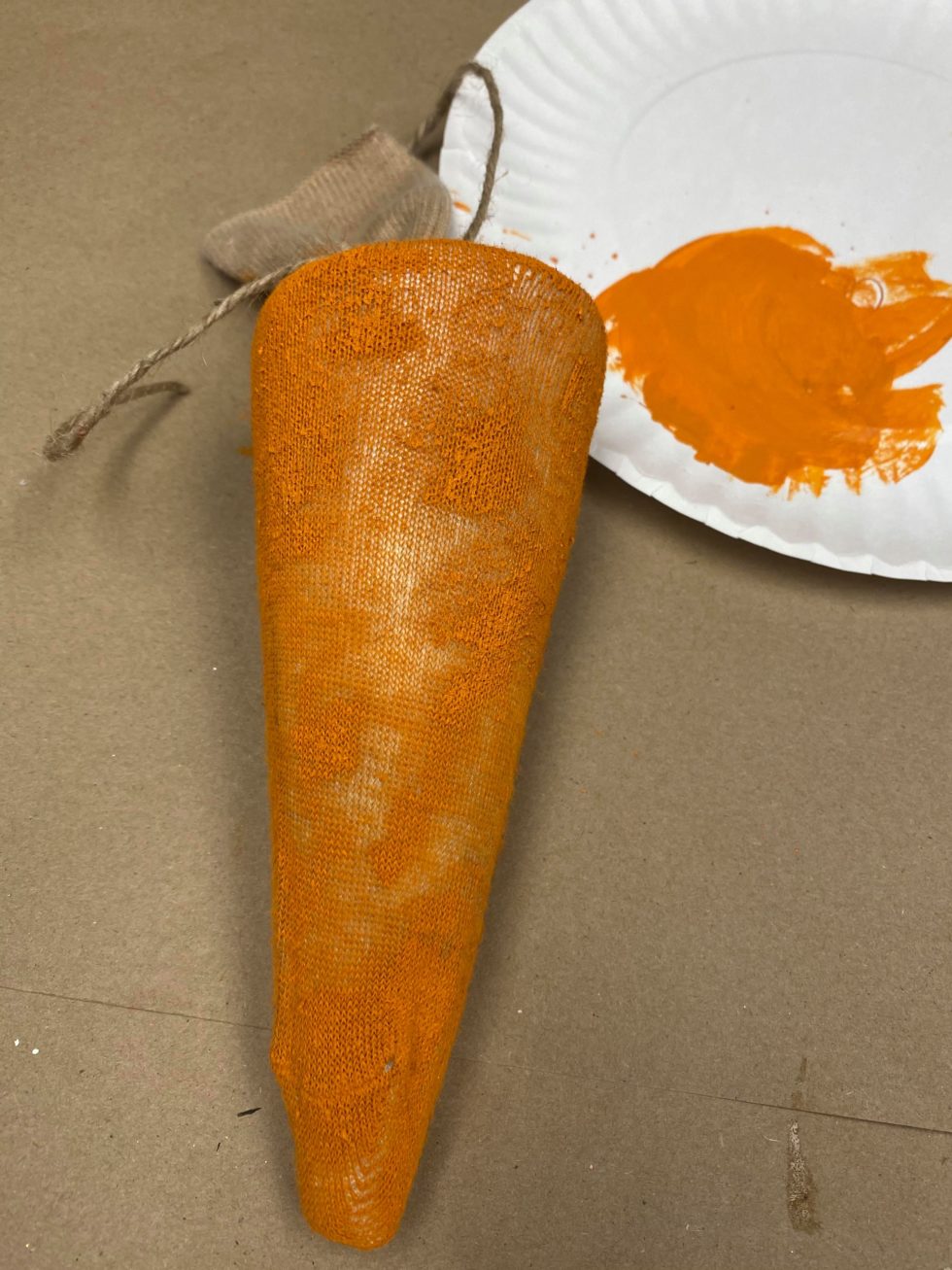 DIY Decorative Carrot - The Shabby Tree