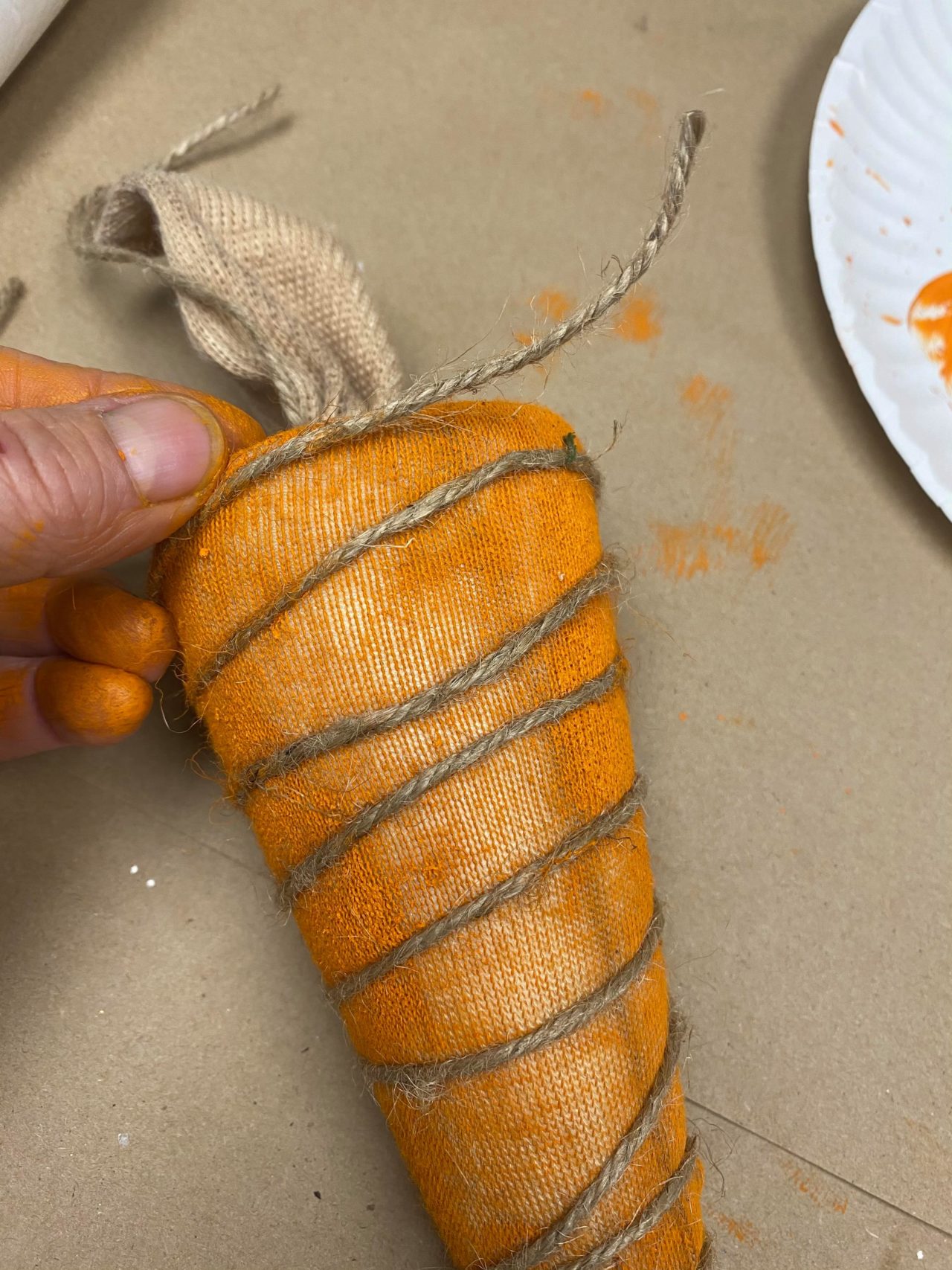 DIY Decorative Carrot - The Shabby Tree