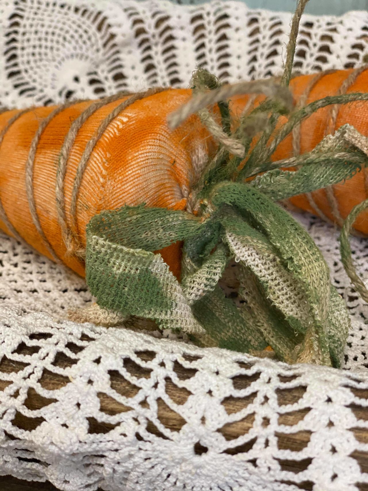 DIY Decorative Carrot - The Shabby Tree