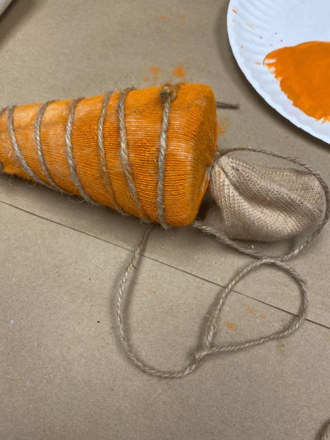 DIY Decorative Carrot - The Shabby Tree