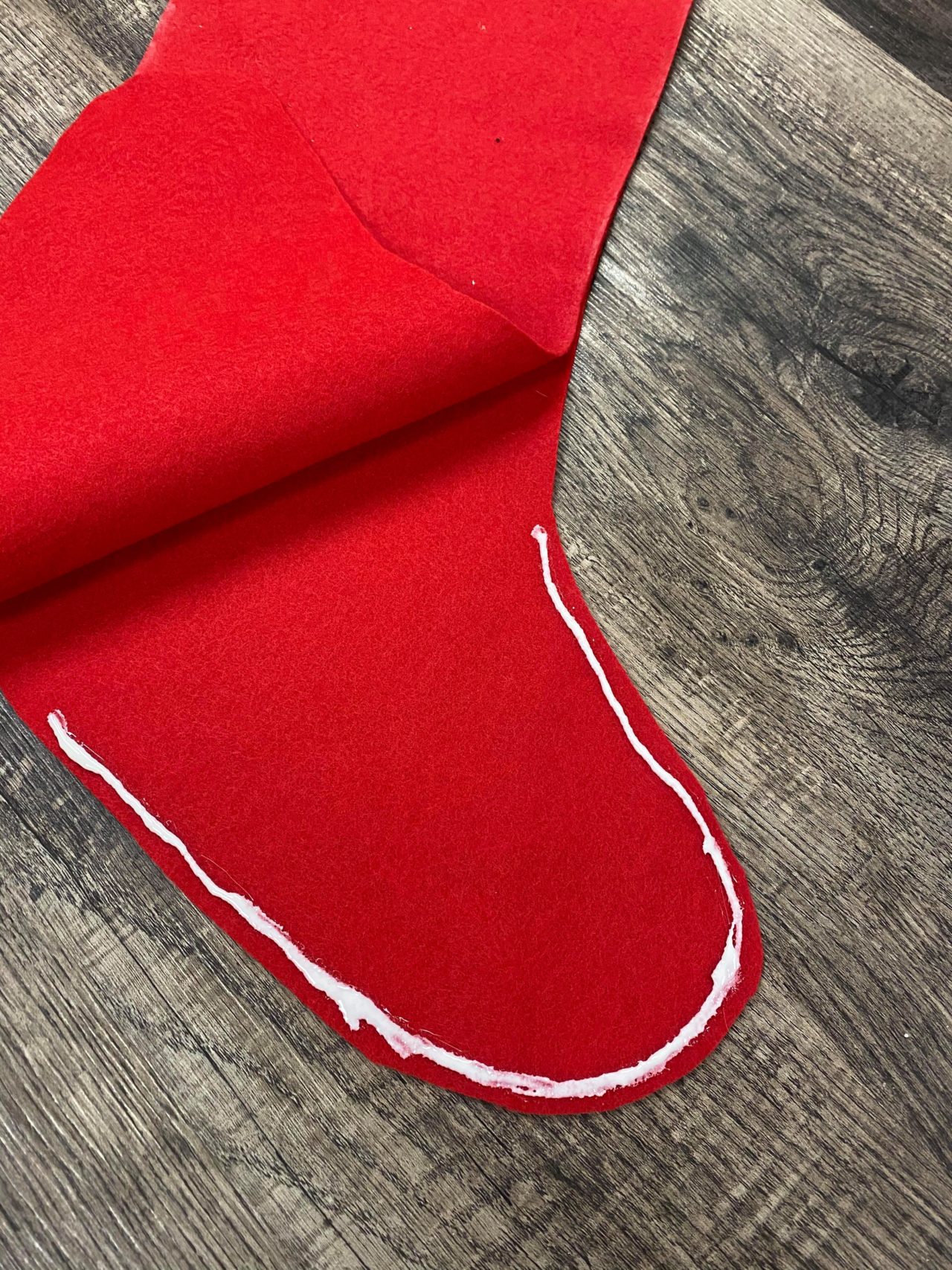 DIY Valentine Stocking - The Shabby Tree