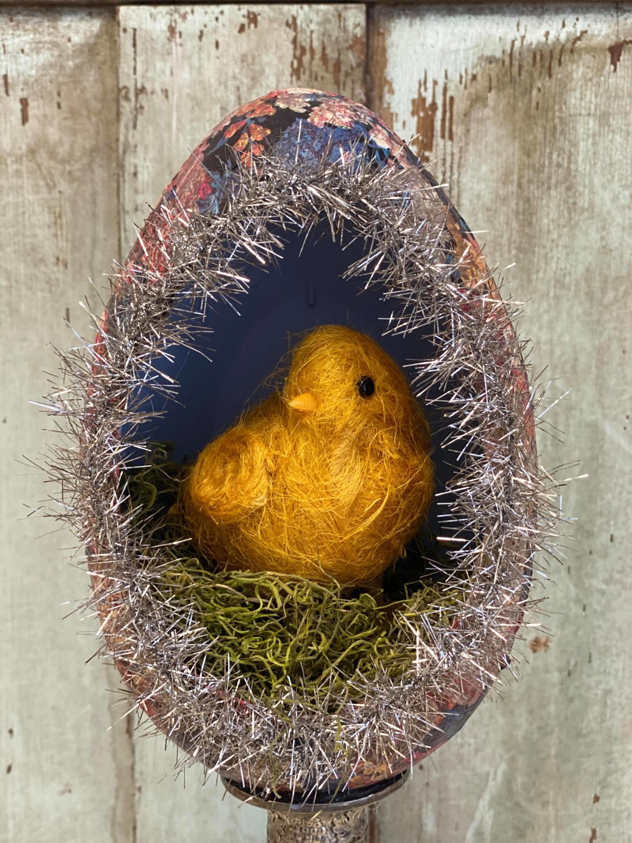 DIY Shadow Box Easter Egg - The Shabby Tree