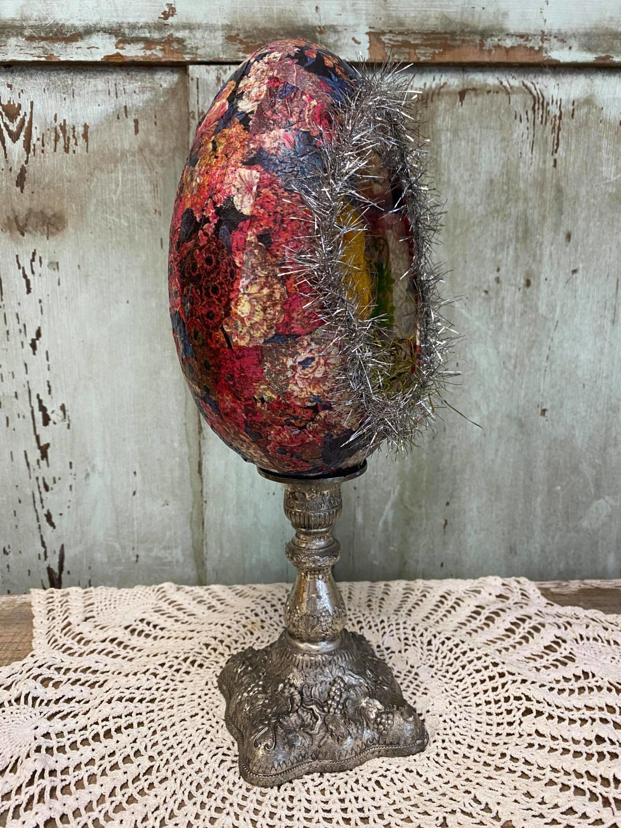 DIY Shadow Box Easter Egg - The Shabby Tree