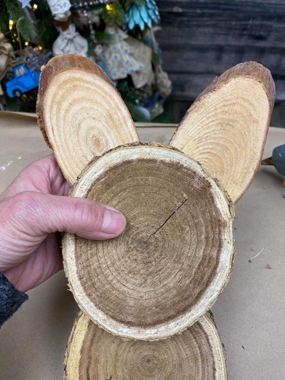 DIY Rustic Wooden Bunny - The Shabby Tree