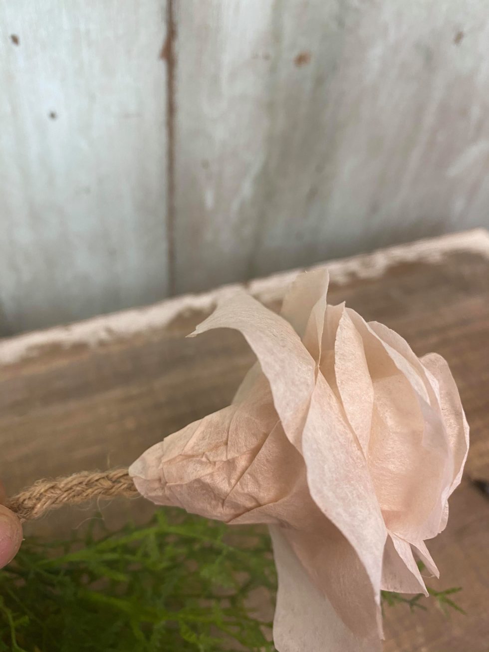 DIY Coffee Filter Rose - The Shabby Tree