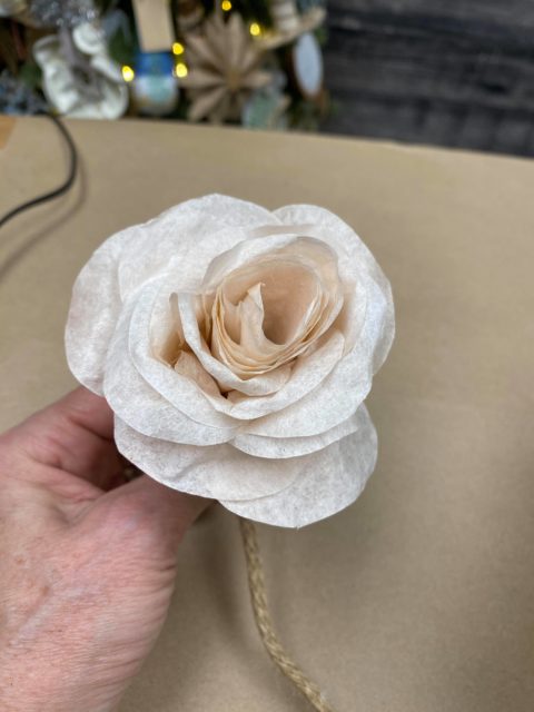 DIY Coffee Filter Rose - The Shabby Tree
