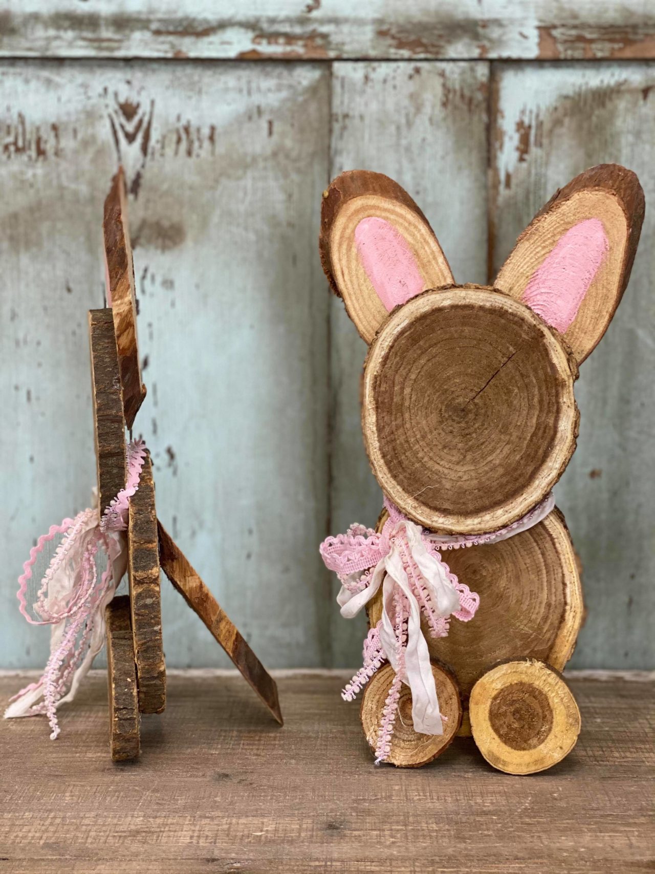 DIY Rustic Wooden Bunny - The Shabby Tree