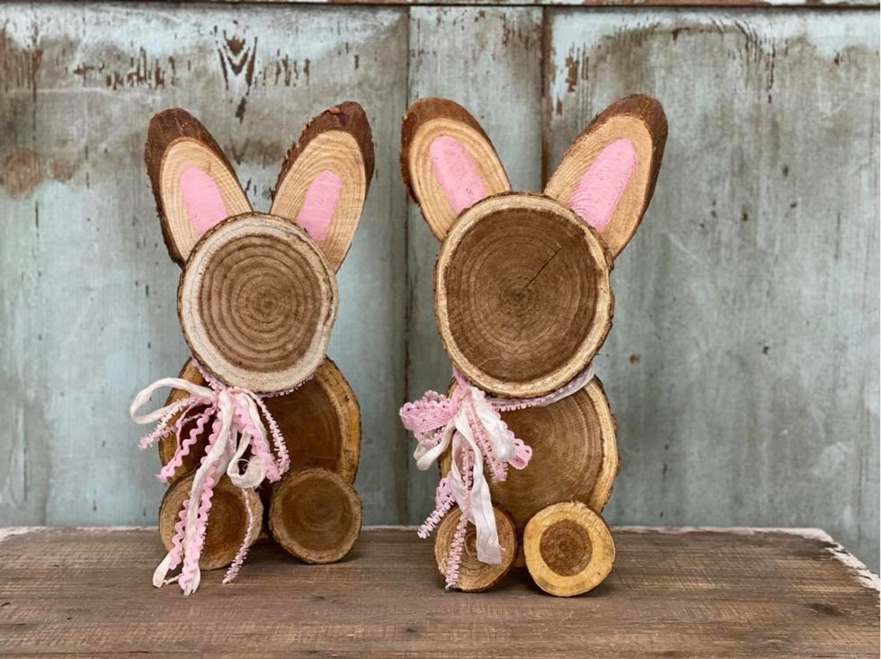 DIY Rustic Wooden Bunny - The Shabby Tree