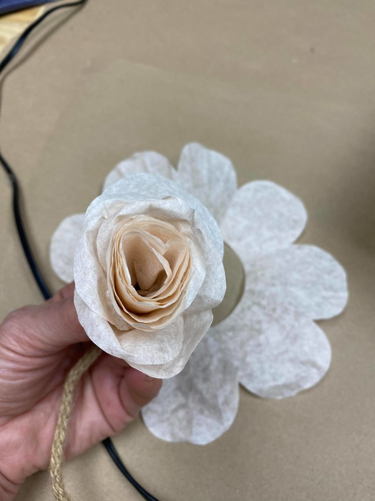 DIY Coffee Filter Rose - The Shabby Tree